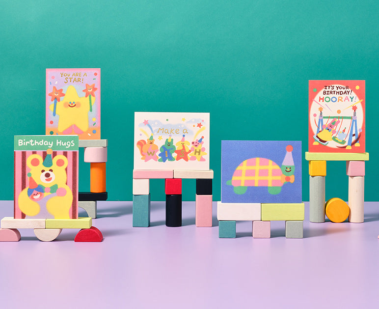 Wrap Kids Greetings Cards