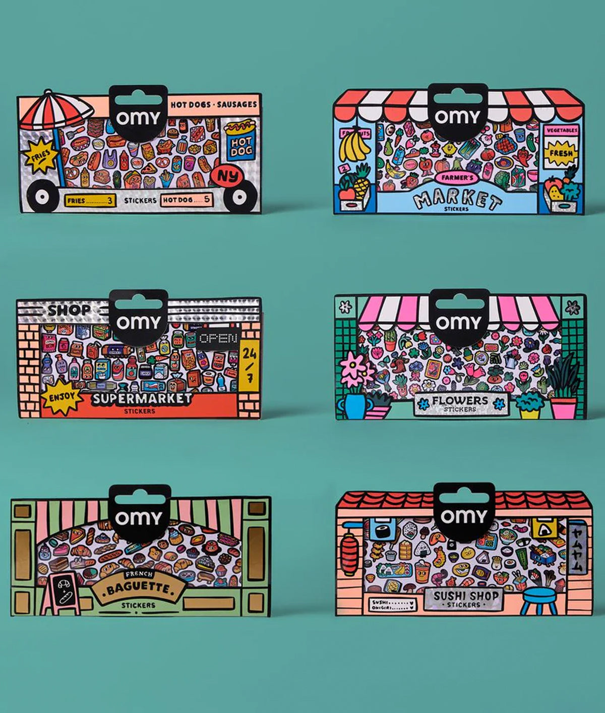 OMY Supermarket Mini Stickers – Wrap