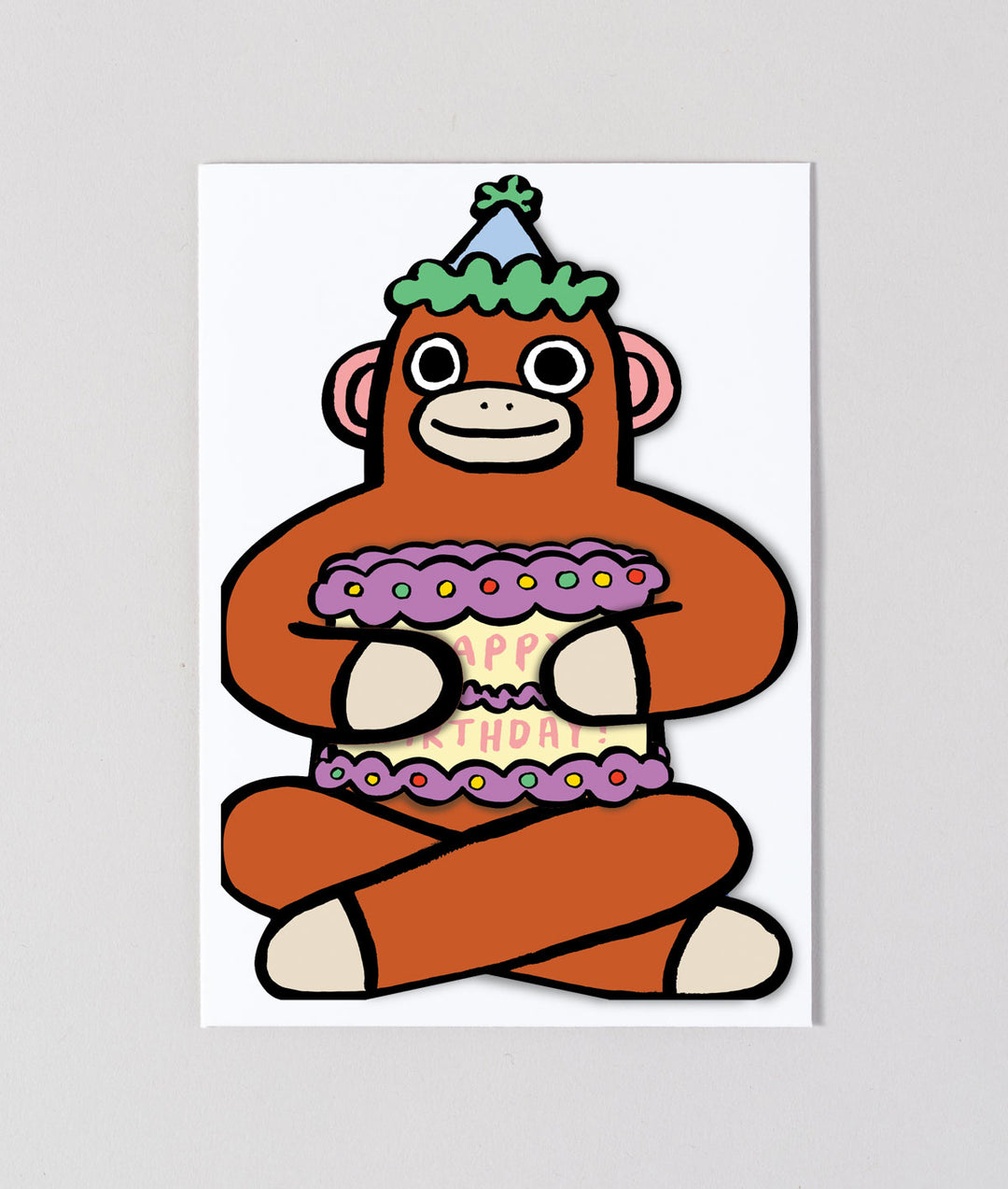 Monkey With Mini Card – Wrap