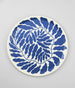 Leaves Deep Blue Round Serving Tray – Wrap