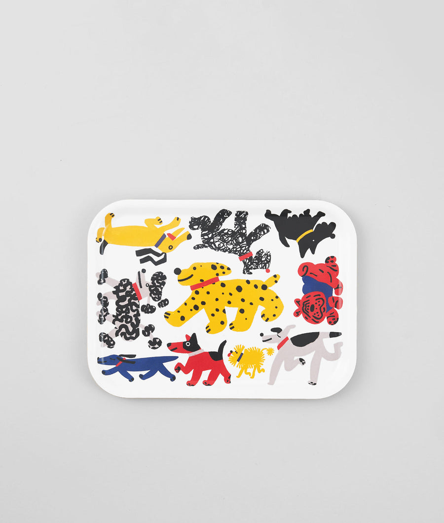 Dogs Small Rectangle Serving Tray – Wrap